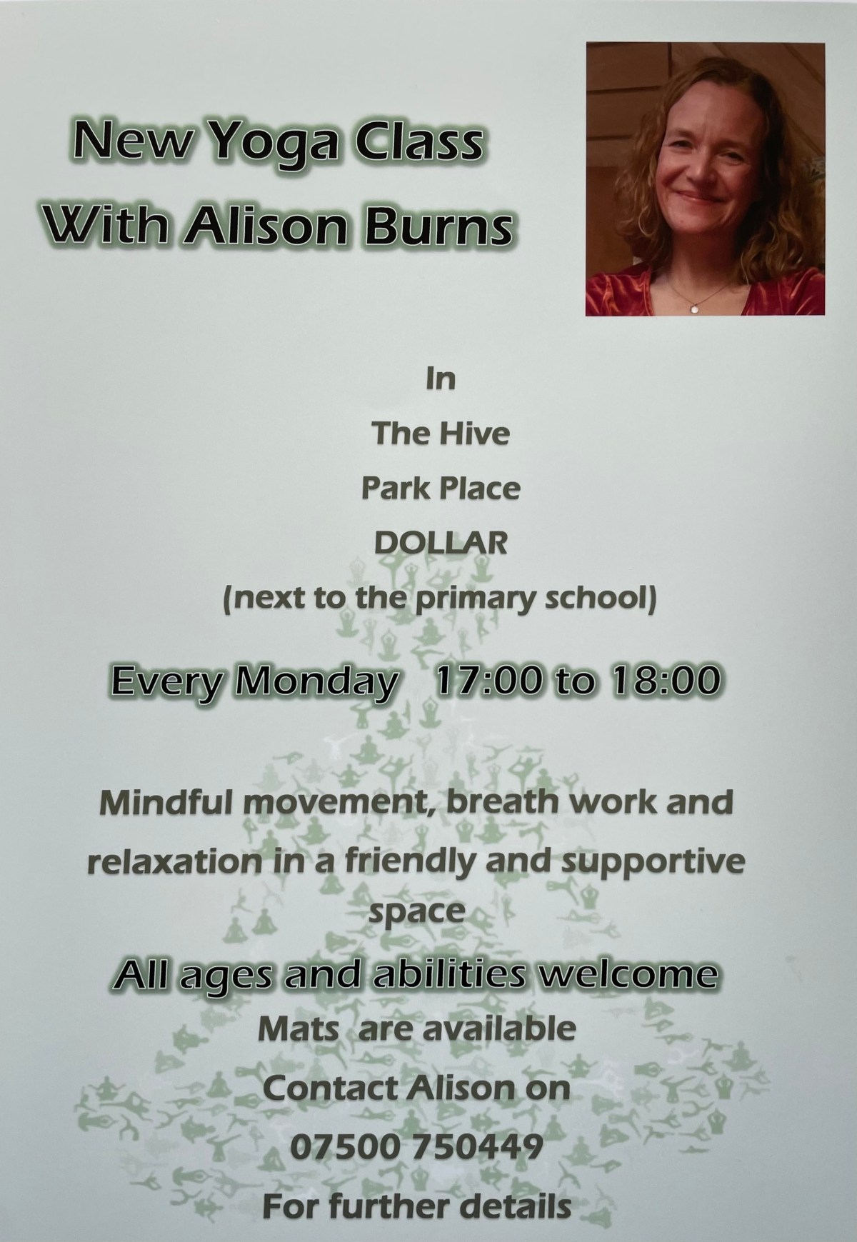 Yoga with Alison - What's On - The Hive - Dollar Community Development ...